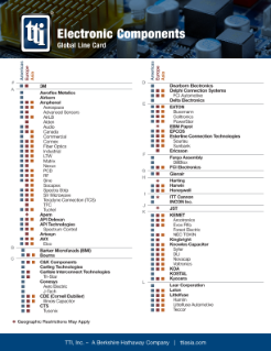 TTI Inc. Global Line Card | TTI Asia