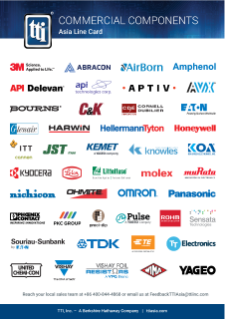 TTI Asia Commercial Components Line Card | TTI Asia
