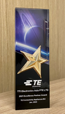 TTI Asia Wins TE Connectivity Appliances BU FY2021 Excellence Partner ...